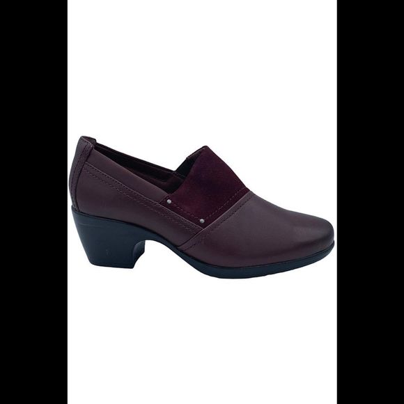 Clarks | Shoes | Clarks Collection Leather Heeled Shooties Emily Step ...